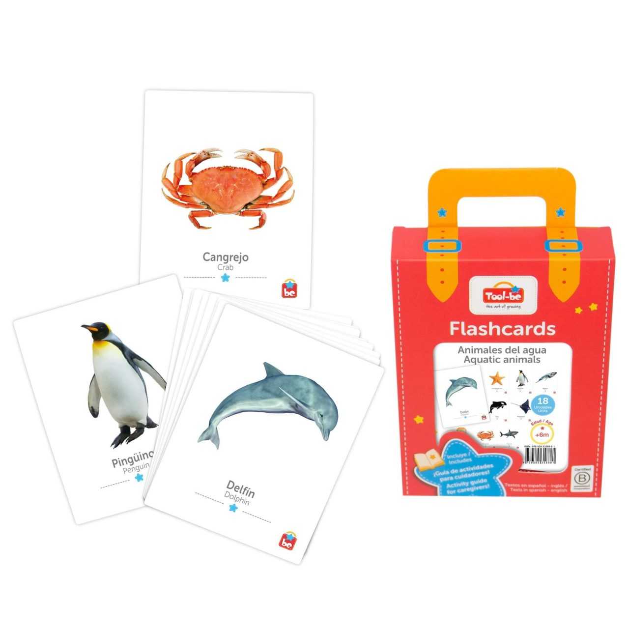 Flash Cards Animales del Agua – Mombee